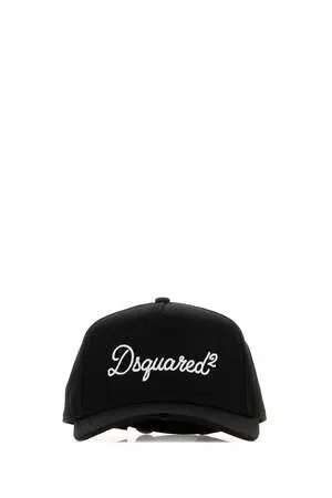 Dsquared2 Cotton Baseball Cap - Black