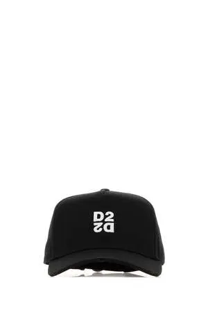 Dsquared2 Cotton Baseball Cap - Black