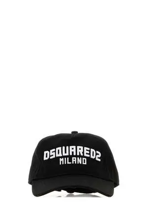 Dsquared2 Cotton Baseball Cap - Black
