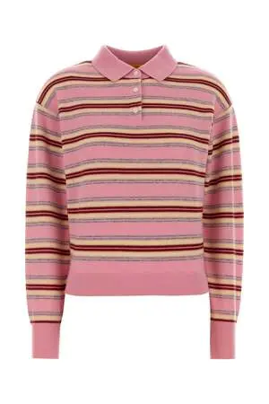 Guest In Residence Embroidered Cashmere Collegiate Polo Shirt - White