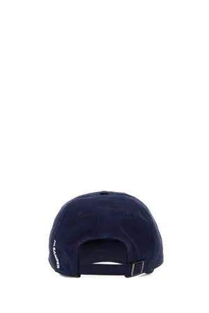 JIL SANDER Navy Twill Baseball Cap