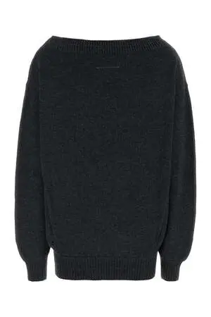 MAISON MARGIELA Wool Blend Mini Sweater Dress