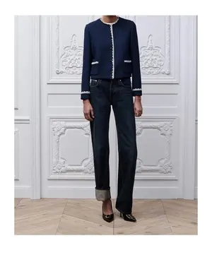 Dior Cropped Jacket With Lace Trim