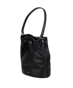 ZANELLATO Drawstring Bucket Bag - Black