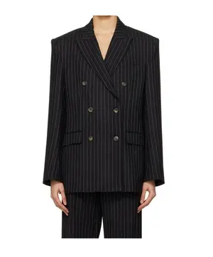 Wardrobe.NYC Double-breasted Blazer - Black