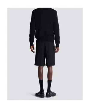 Balmain Monogram Knit And Leopard Pattern Jumper