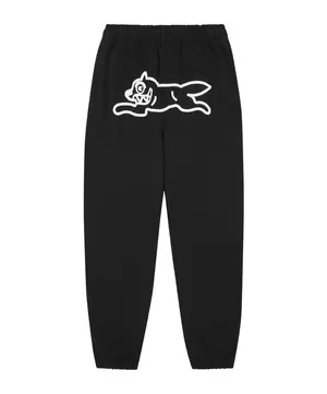ICECREAM Elastic Waist Sports Pants - Black