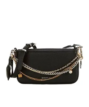 Michael Kors Heart-charm Leather Tote Bag - Black