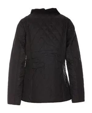 Barbour Annadale Quilted Jacket With Logo Embroidery - Black
