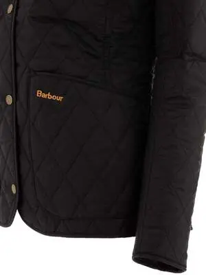 Barbour Annadale Quilted Jacket With Logo Embroidery - Black