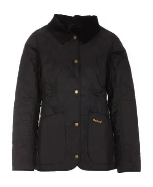 Barbour Annadale Quilted Jacket With Logo Embroidery - Black