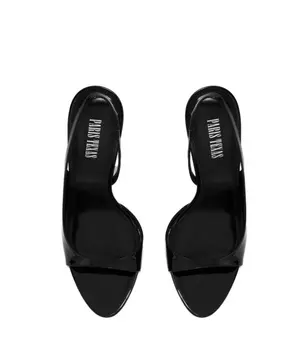 Paris Texas Slingback Open-toe Pumps