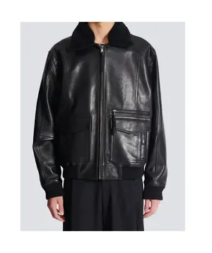 Balmain Aviator Zip-up Bomber Jacket
