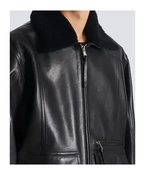 Balmain Aviator Zip-up Bomber Jacket