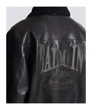 Balmain Aviator Zip-up Bomber Jacket