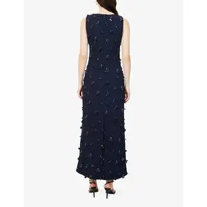 Simkhai Claudia Jewel-embellished Woven Midi Dress - Midnight
