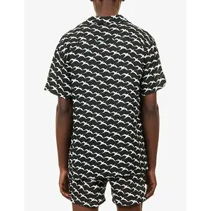 ARRELS BARCELONA Birds Graphic-print Woven Shirt