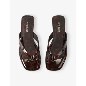 Steve Madden Trella Tortoiseshell Flat Sandals - Brown/oth