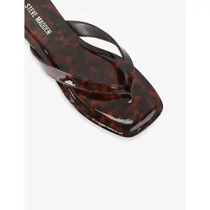 Steve Madden Trella Tortoiseshell Flat Sandals - Brown/oth