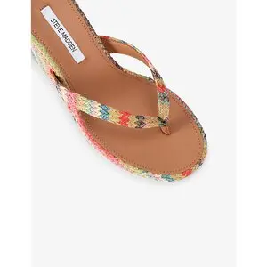 Steve Madden Playing Wedge" Woven Sandals