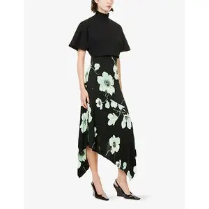 Alaïa Ribbed Funnel Neck Cropped T-shirt