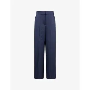 Simkhai Sim Kyra Wide-leg Woven Trousers - Midnight