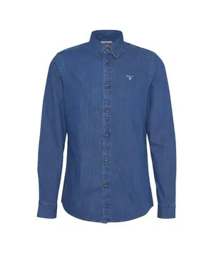 Barbour Logo Detail Denim Shirt