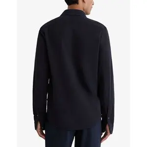 REISS Dasilva Long-sleeve Cotton-piqué Shirt