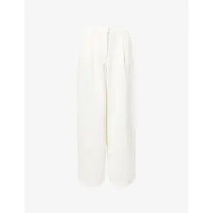 SAMSOE SAMSOE Saharper Pleat Cotton-blend Trousers