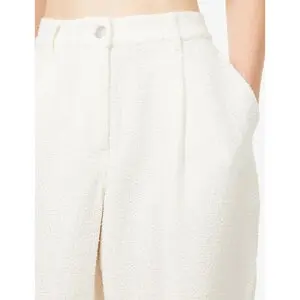 SAMSOE SAMSOE Saharper Pleat Cotton-blend Trousers