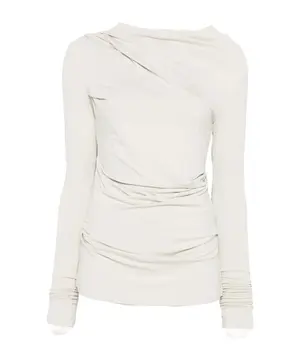 ENTIRE STUDIOS Long-sleeved Draped T-shirt