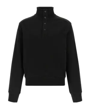 ENTIRE STUDIOS Port Buttoned High Neck Sweatshirt