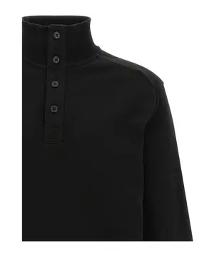 ENTIRE STUDIOS Port Buttoned High Neck Sweatshirt