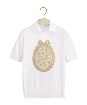 Dior Dioriviera Médaillon Short-sleeved Sweater - White