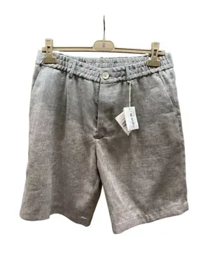 Brunello Cucinelli Herringbone Pleated Shorts