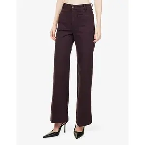 Victoria Beckham Alina Wide-leg Denim Jeans - Acai