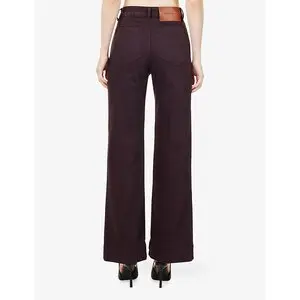 Victoria Beckham Alina Wide-leg Denim Jeans - Acai