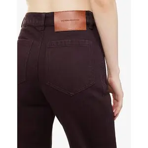 Victoria Beckham Alina Wide-leg Denim Jeans - Acai