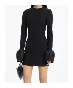 ROTATE BY BIRGER CHRISTENSEN Long-sleeve Fitted Mini Dress