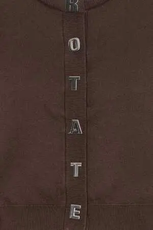 ROTATE BY BIRGER CHRISTENSEN Cashmere Long-sleeved Knitwear With Lettering Detail