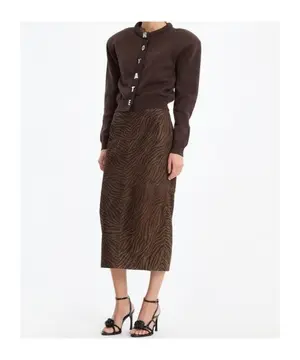 ROTATE BY BIRGER CHRISTENSEN Cashmere Long-sleeved Knitwear With Lettering Detail