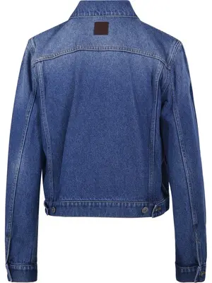 Dior Cropped Denim Jacket With Cd Signature Buttons