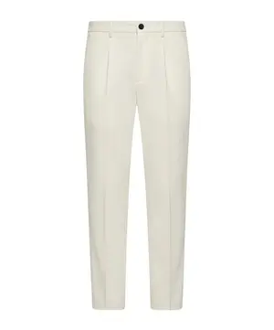 Herno Casual Pants With Belt Loops - White