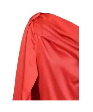 Stella McCartney One-shoulder Draped Sleeve Dress