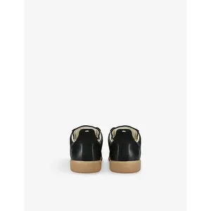 MAISON MARGIELA Replica Paint Splash Leather Low-top Sneakers - Black