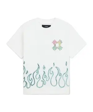 Amiri Ma Quad Flames T-shirt - Ivory
