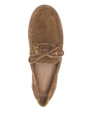 GIANVITO ROSSI Suede Boat Shoes