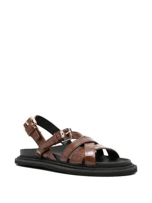 Moschino Buckle-strap Flat Sandals