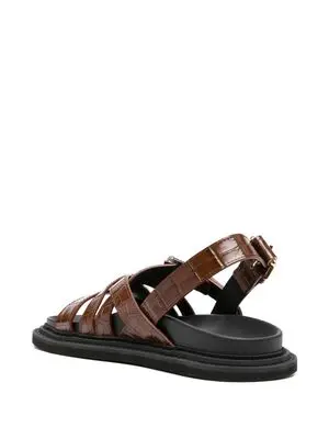 Moschino Buckle-strap Flat Sandals