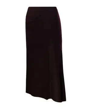 Victoria Beckham Pleated Midi Skirt